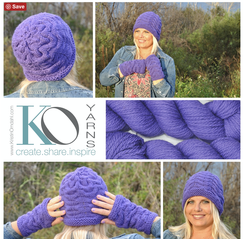 Be So Brave yarn Chevron Knit Wristlets FREE Pattern | Kristin Omdahl