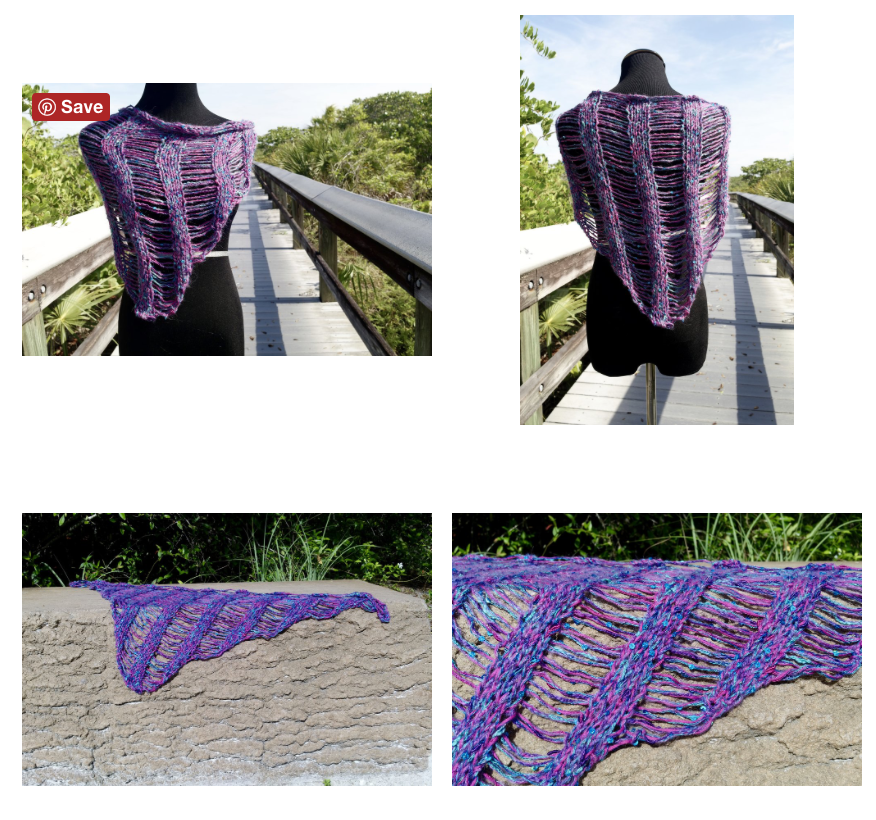 Be So Wild Knit Drop Stitch Shawlette FREE Pattern | Kristin Omdahl