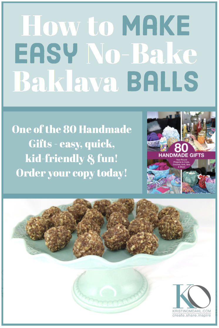 No-Bake Baklava Energy Balls | recipe by Kristin Omdahl