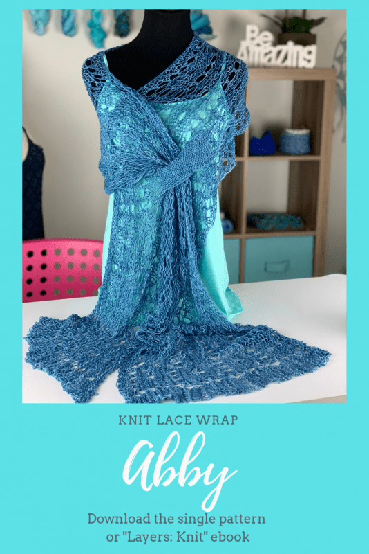 Abby Lace Wrap Knitting Pattern | Custom Free Knit Patterns for Sale