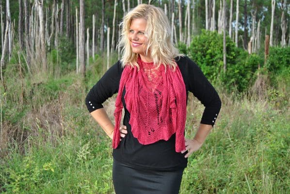 Razor Shell Knit Lace Shawl Pattern | Custom Knit Patterns for Sale