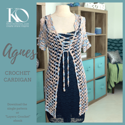 Agnes Crochet Cardigan Pattern | Crochet Patterns for Sale