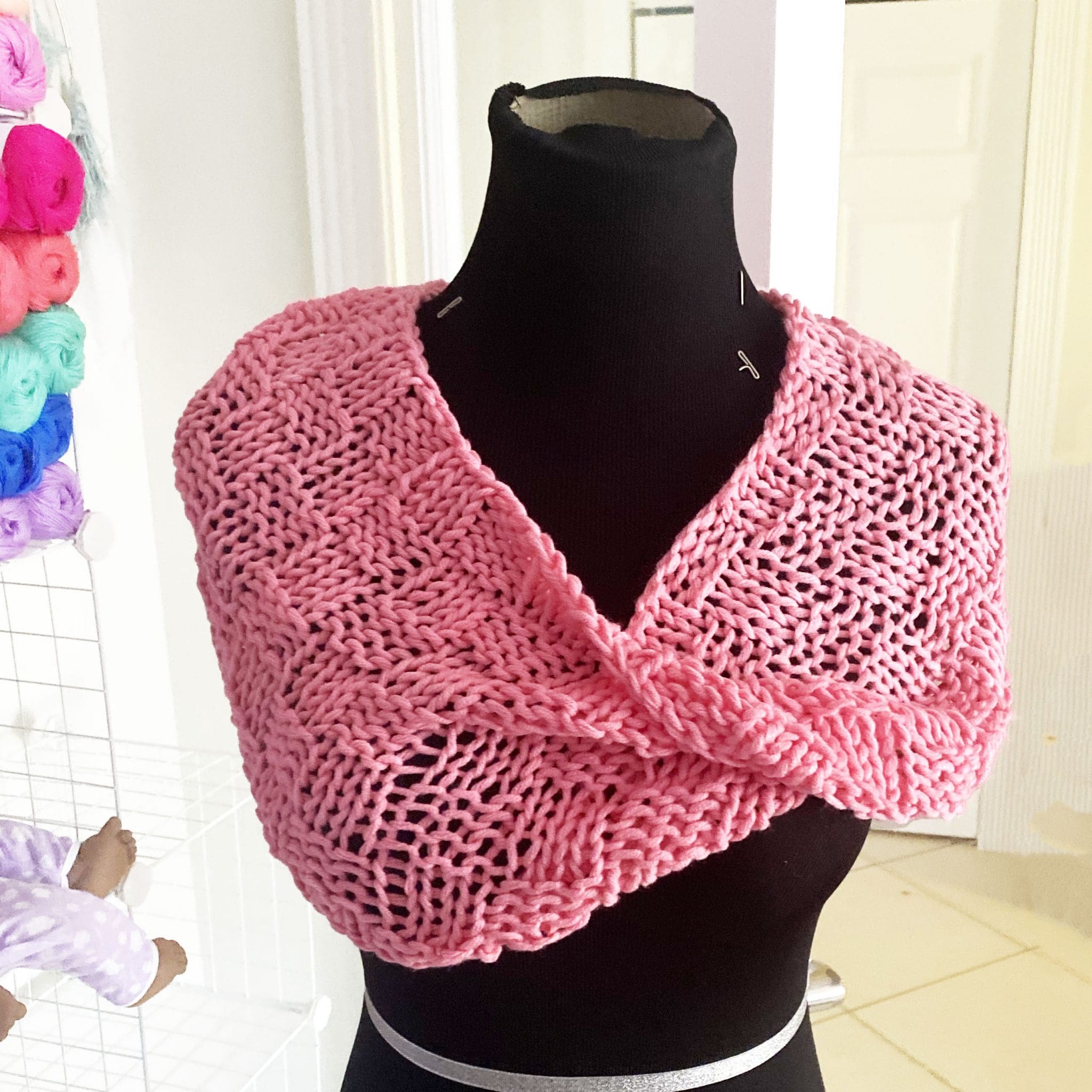 Barbara Easy Knit Cowl or Mobius Knitting Pattern | Kristin Omdahl