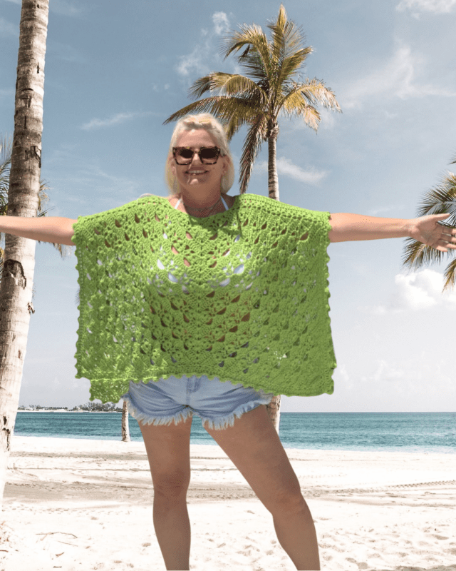 Isobella Crochet Poncho or Shawl Pattern | Kristin Omdahl