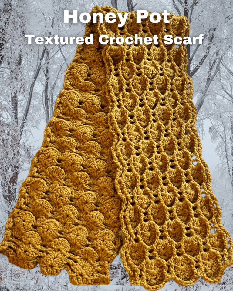 Textured Crochet Scarf Pattern | Honey Pot | Kristin Omdahl