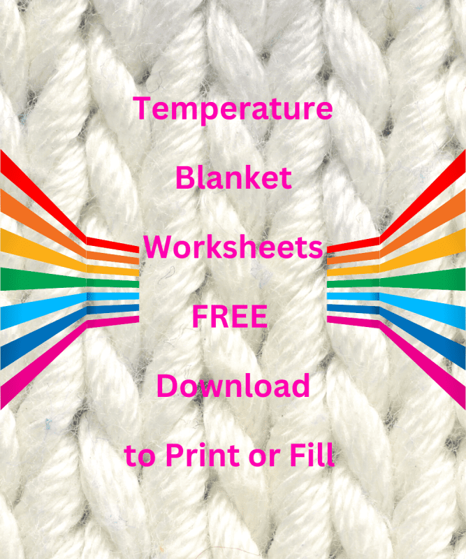 Temperature Blanket Free Worksheets Download Printable and Fillable ...