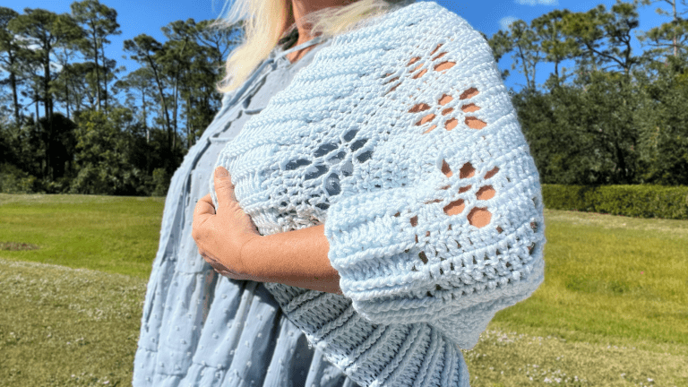 Best Buds Crochet Cocoon Shrug Pattern | Kristin Omdahl