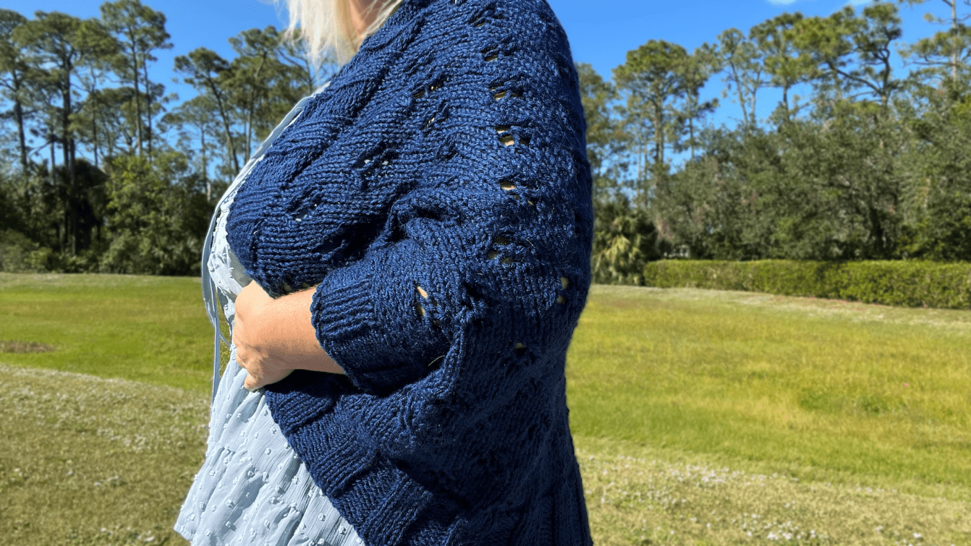 Best Buds Knit Cocoon Shrug Pattern | Kristin Omdahl