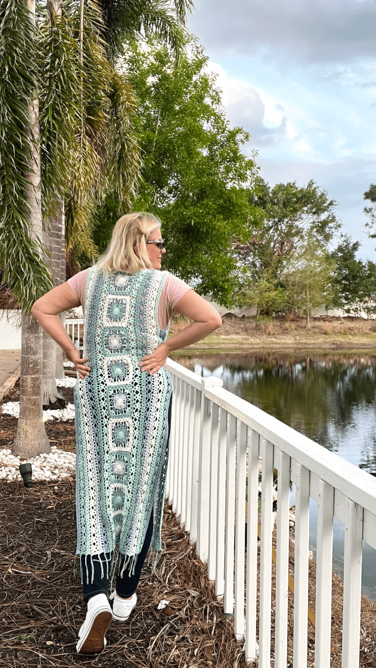 Gigi Duster Vest Crochet Pattern | Kristin Omdahl