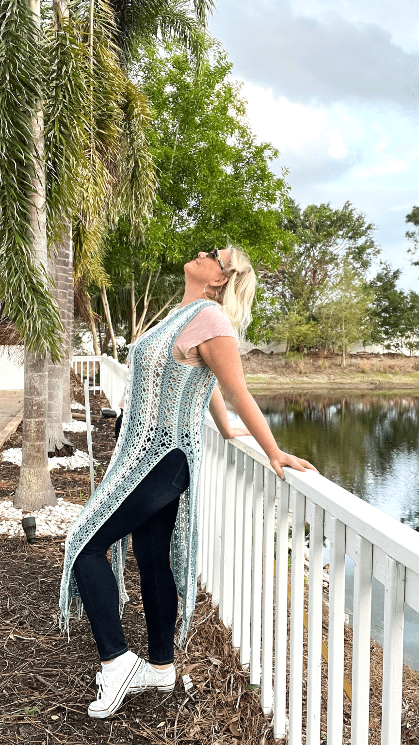 Gigi Duster Vest Crochet Pattern | Kristin Omdahl