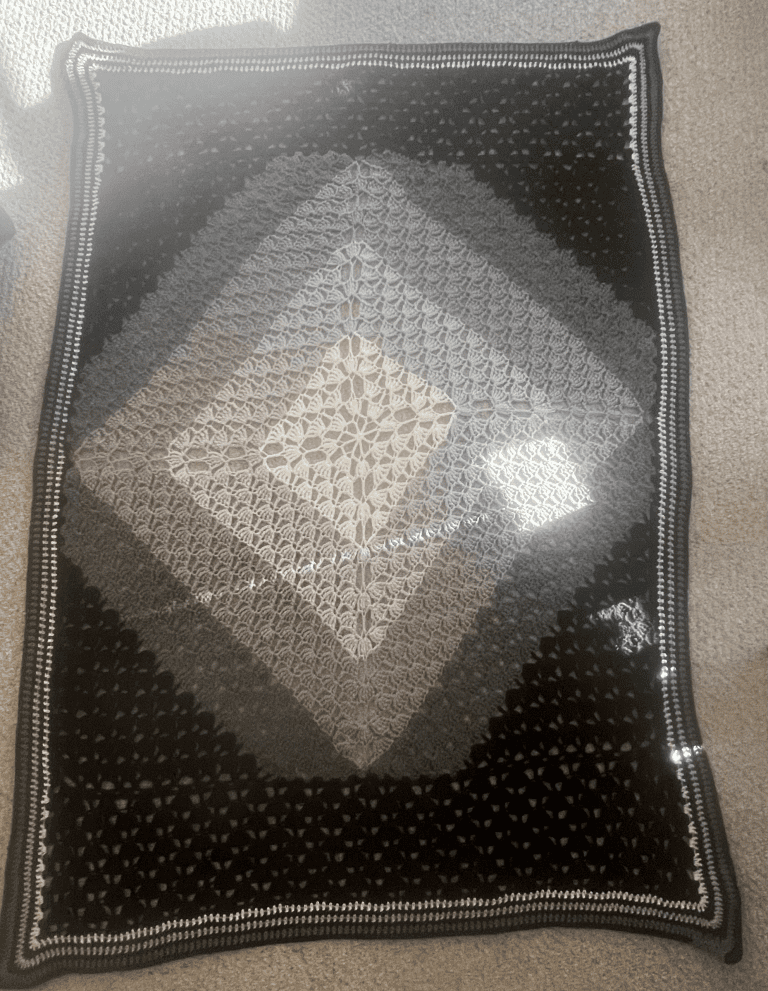 Marlon Modular Crochet Afghan Blanket Pattern | Kristin Omdahl