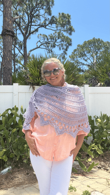 Gloria Easy as Pi Crochet Shawl Pattern | Kristin Omdahl