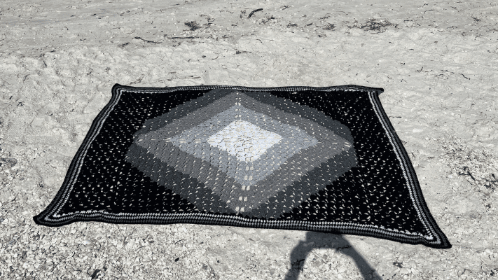 Marlon Modular Crochet Afghan Blanket Pattern | Kristin Omdahl