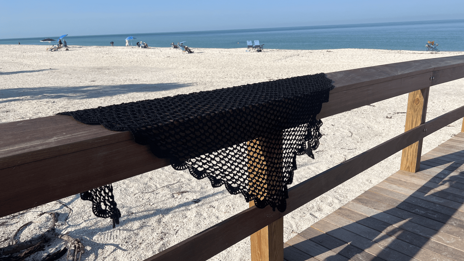 Sable Simple Mesh Crochet Shawl Pattern | Kristin Omdahl