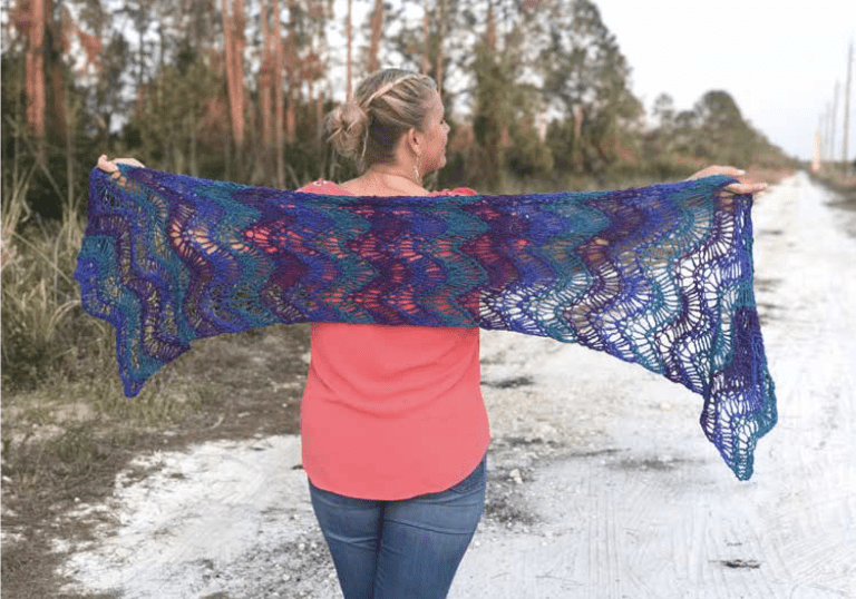 Skye Knit Wrap Shawl Pattern | Kristin Omdahl