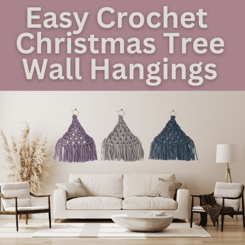 Easy Crochet Christmas Tree Wall Hanging Crochet Pattern | Kristin Omdahl