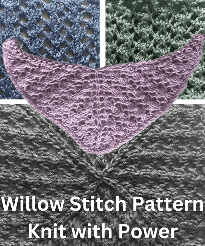 Willow Stitch Knitting Tutorial Knit with Power | Kristin Omdahl