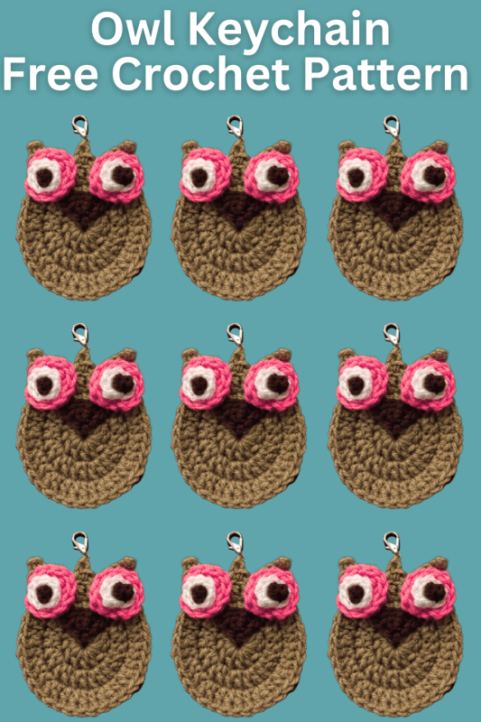 Owl Keychain Free Crochet Pattern | Kristin Omdahl