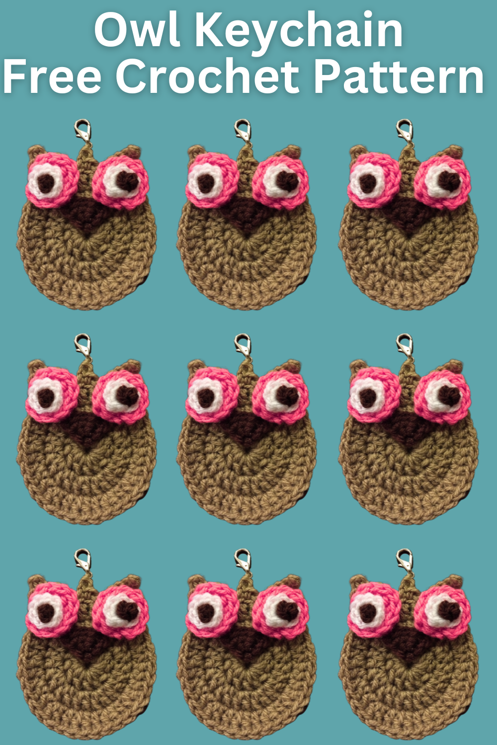 Owl Keychain Free Crochet Pattern | Kristin Omdahl