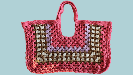 Swifty Stripe Granny Crochet Bag Free Pattern | Kristin Omdahl