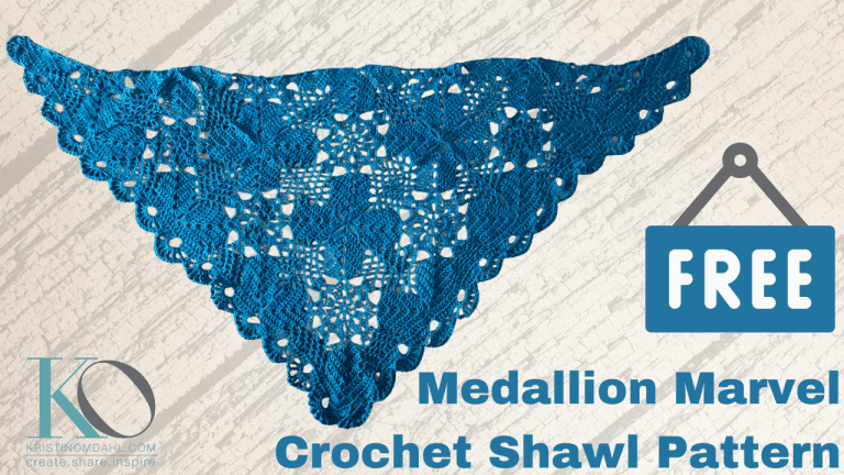 Medallion Marvel Shawl Pattern: Crochet a Stunning Diamond Formation ...