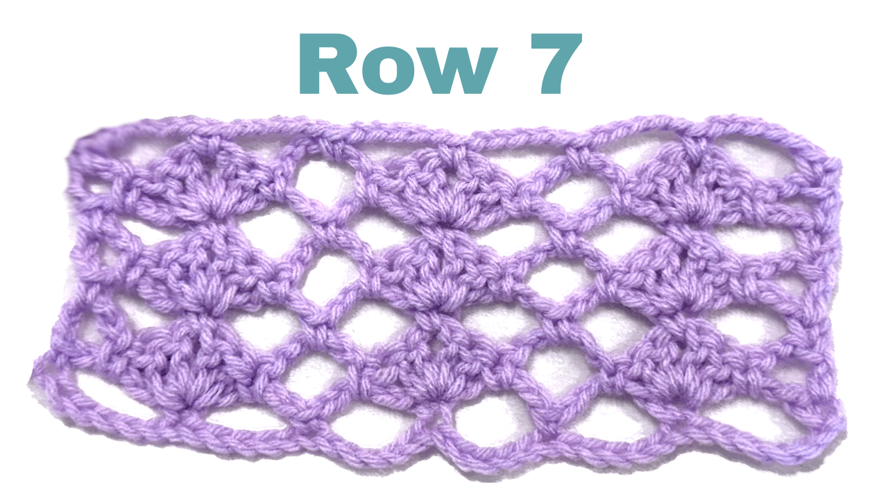 Mesh & Shell Crochet Stitch Pattern | Kristin Omdahl