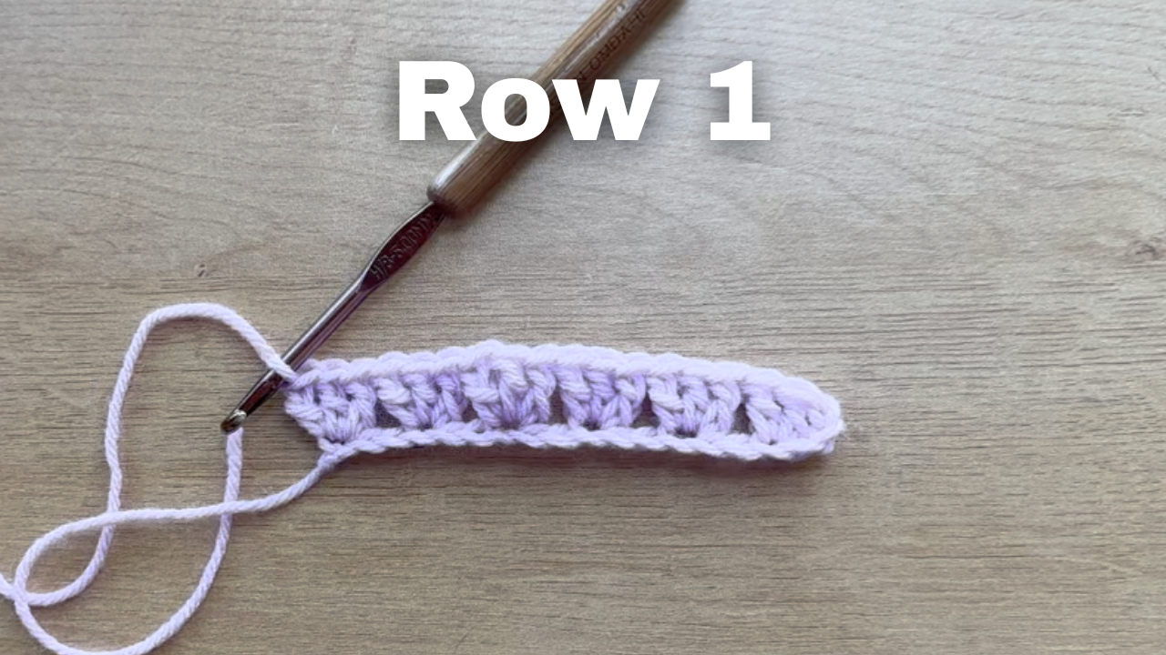 Free Crochet Pattern – Easy 1-Row Repeat Stitch (Multiple of 3 + 1 ...