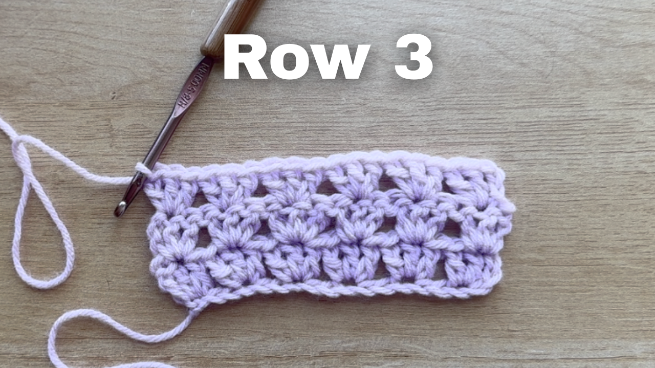 Free Crochet Pattern – Easy 1-Row Repeat Stitch (Multiple of 3 + 1 ...