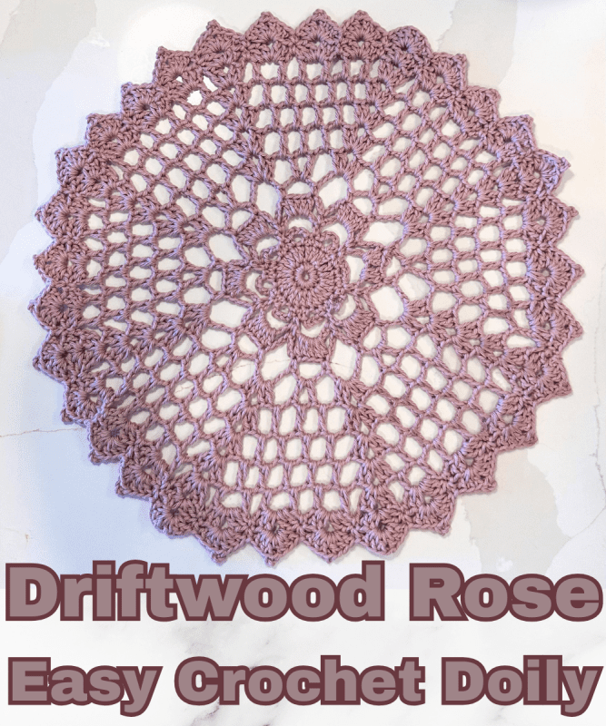 Driftwood Rose Doily | Ad-free PDF Crochet Pattern | Kristin Omdahl