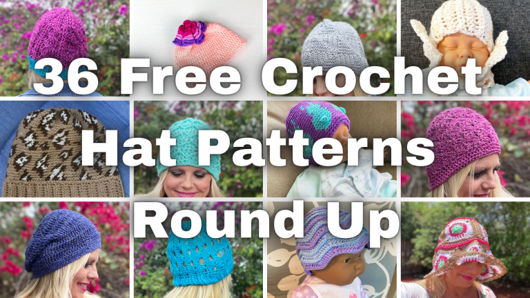 36 Free Crochet Hat Patterns You’ll Love to Make | Round Up | Kristin ...